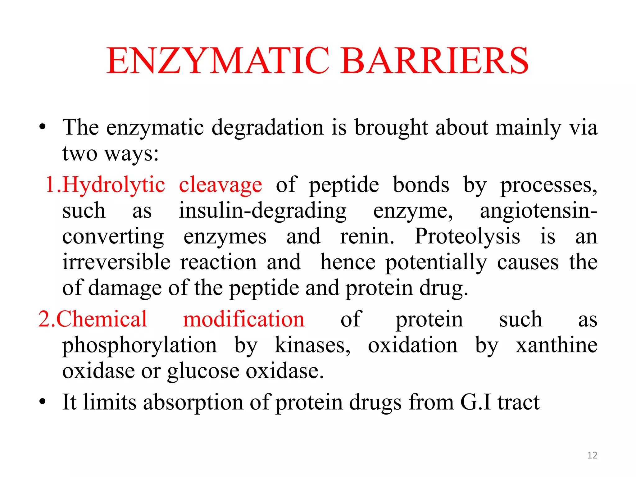 Protein and peptide delivery system | PPTX