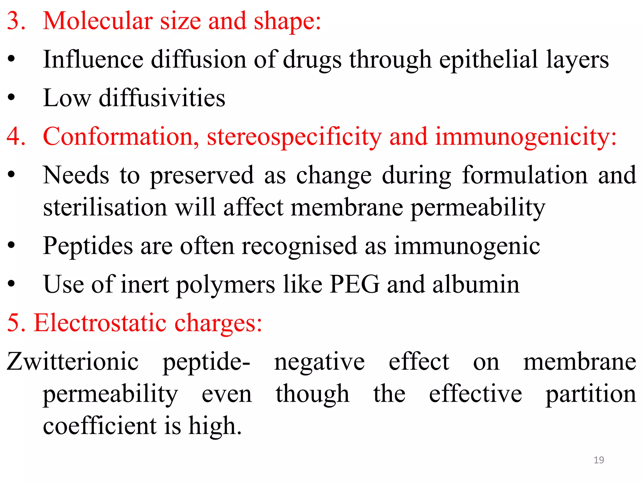 Protein and peptide delivery system | PPTX