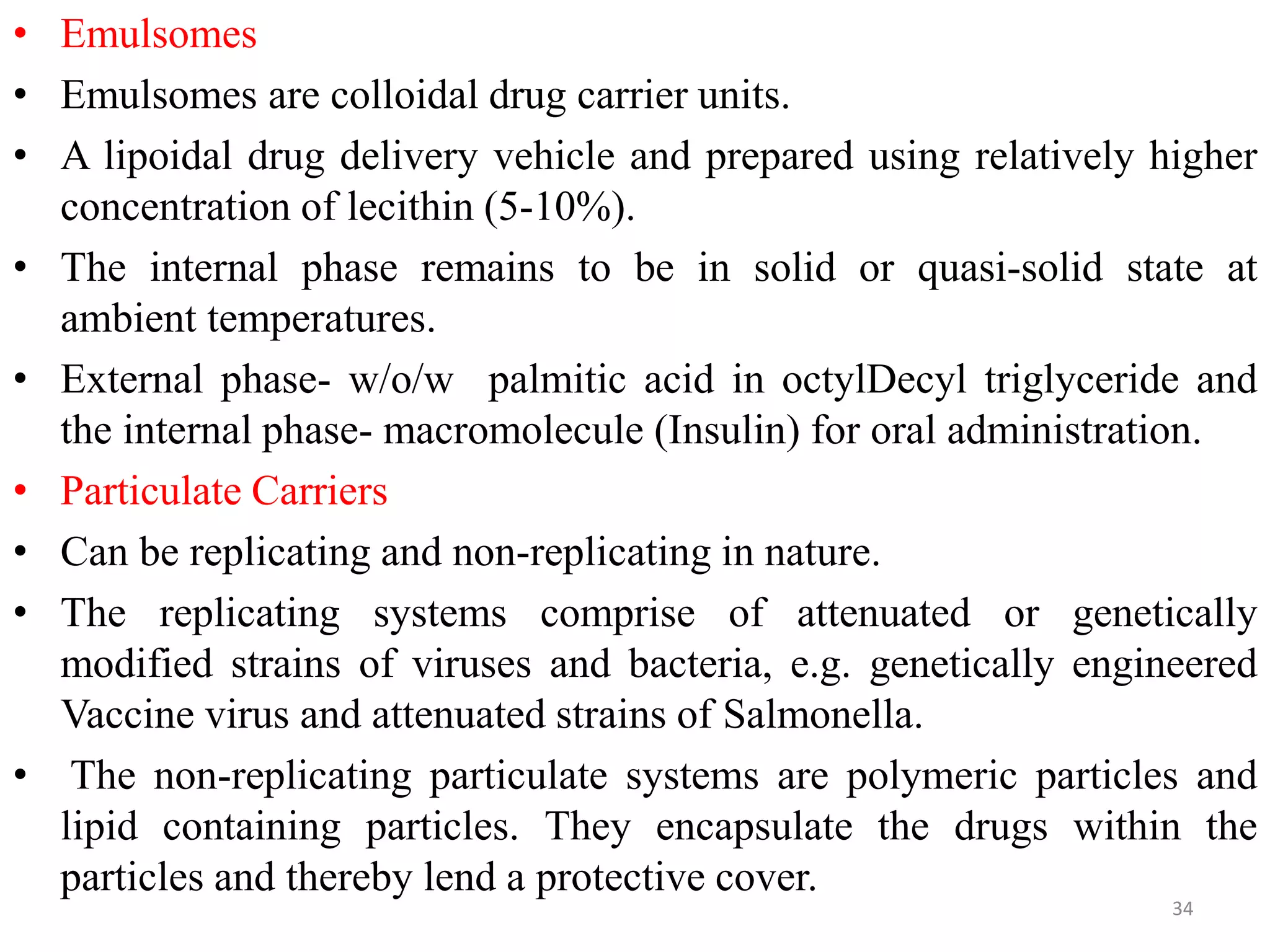 Protein and peptide delivery system | PPTX