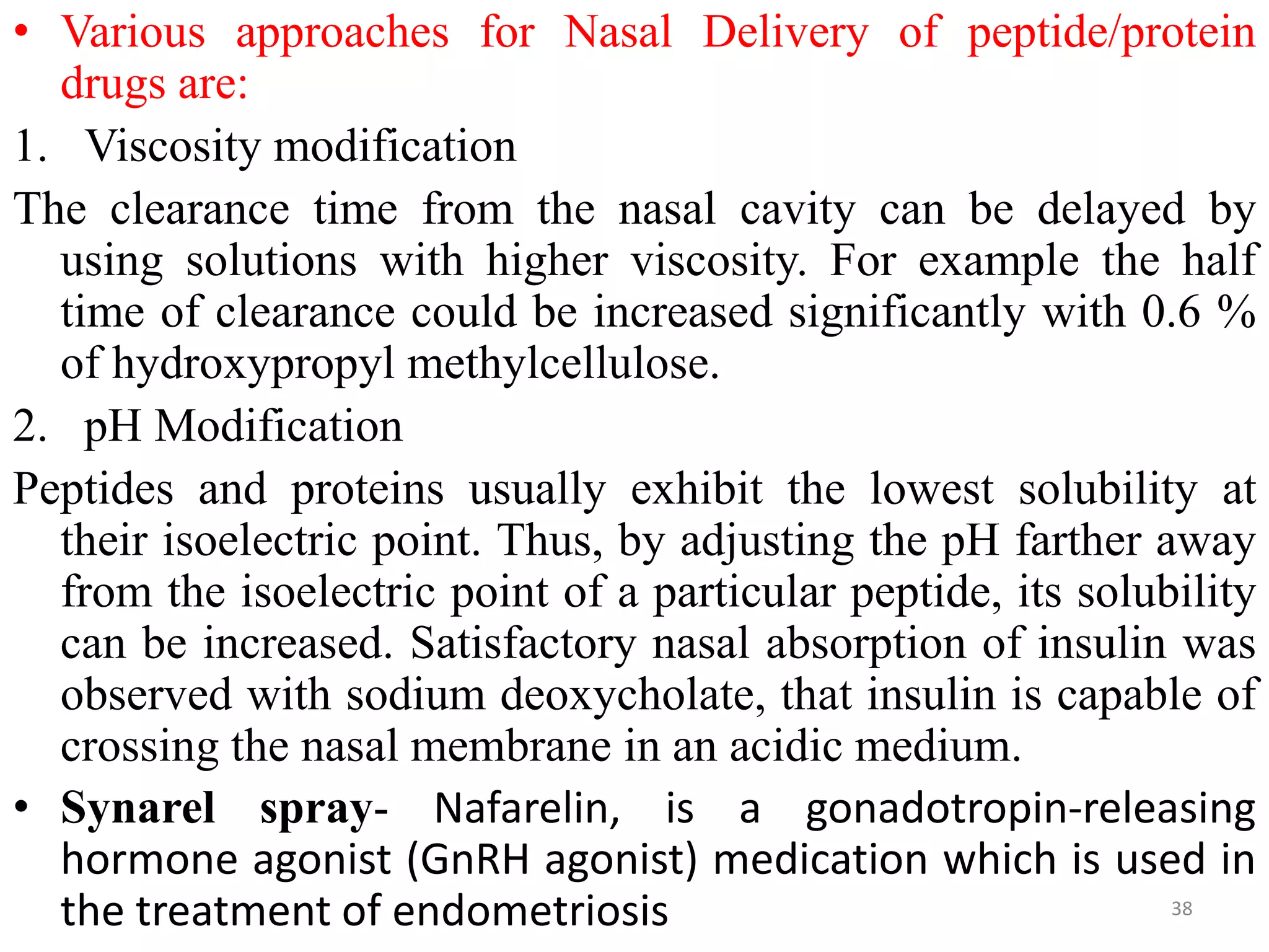 Protein and peptide delivery system | PPTX