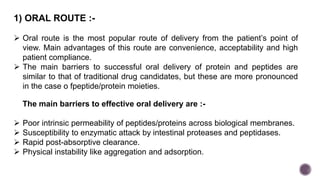 Protein and peptide drug delivery.pptx