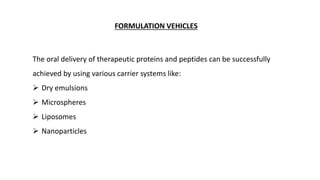 Protein and Peptide Drug Delivery Oral Approaches.pptx