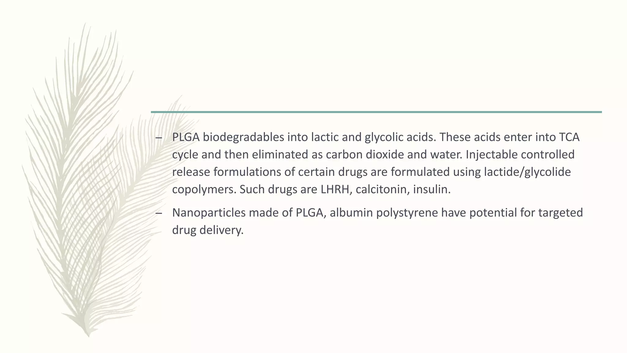 Protein and peptide drug delivery system | PPTX