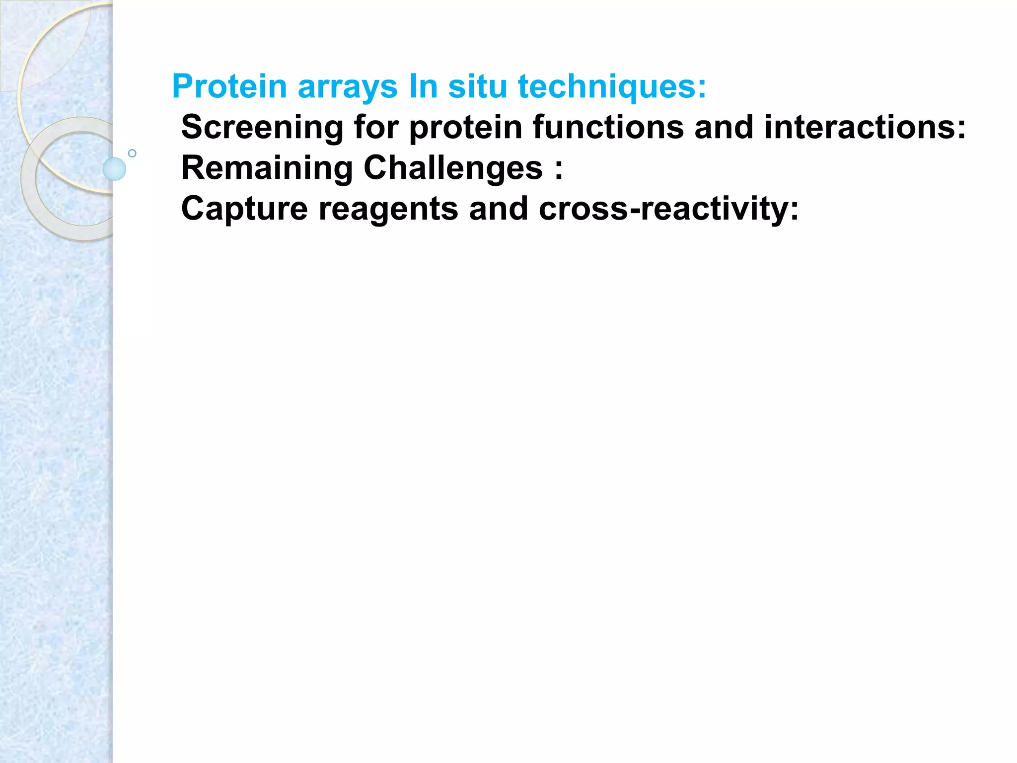 Protein array, protein chip by kk sahu sir | PPTX | Genetics | Science