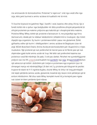 Proteinat ..............Ekzistojnë më tepër se 10000 proteina | DOCX