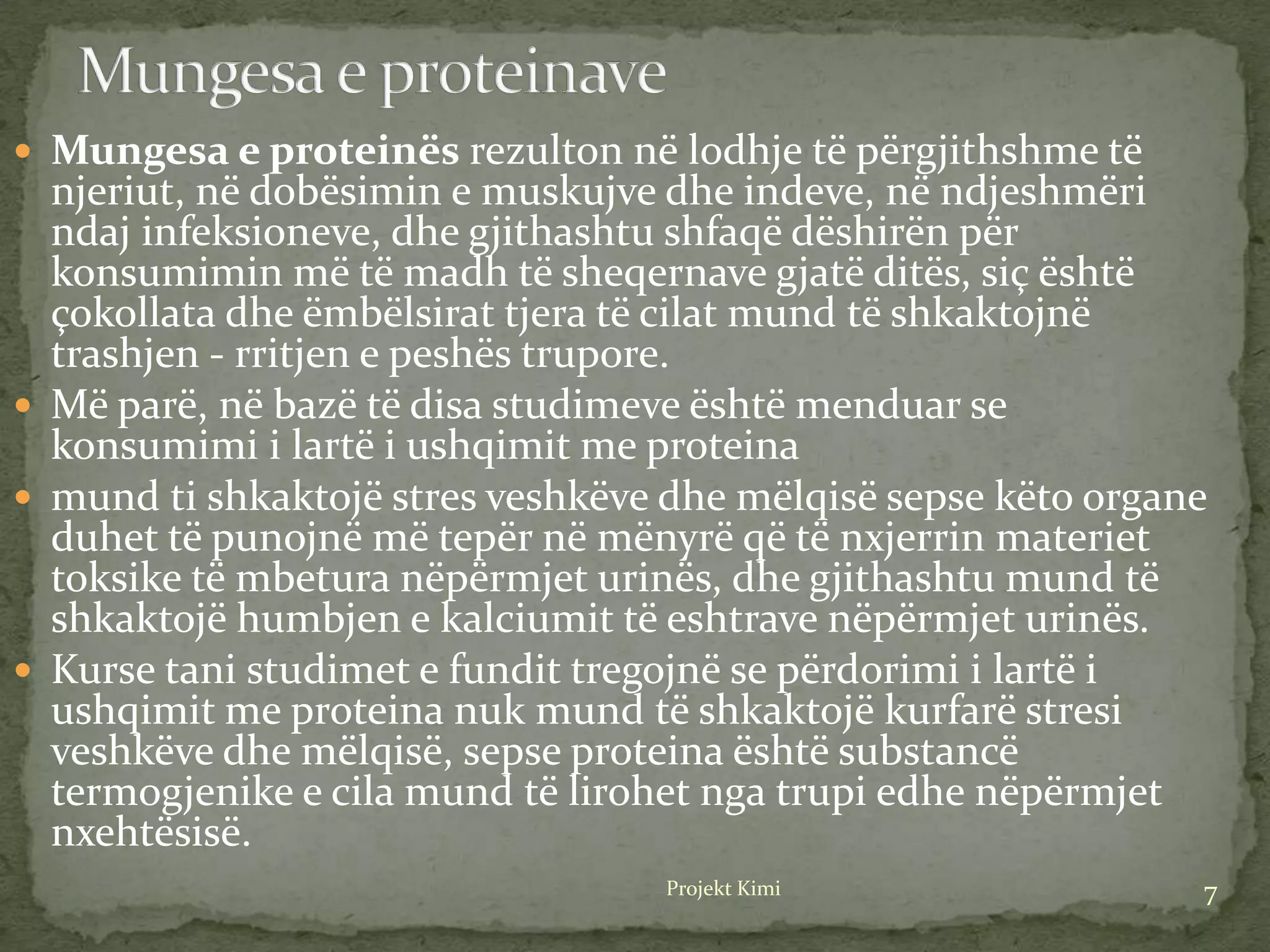 Proteinat, yndyrnat dhe karbohidratet | PPTX