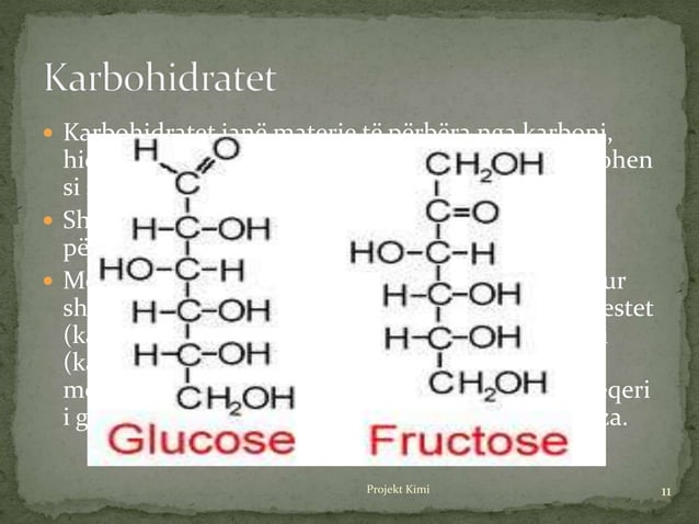 Proteinat, yndyrnat dhe karbohidratet | PPTX