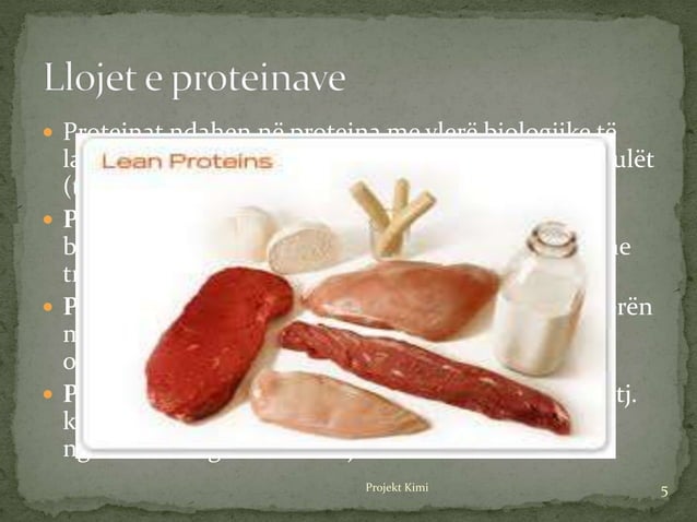 Proteinat, yndyrnat dhe karbohidratet | PPT