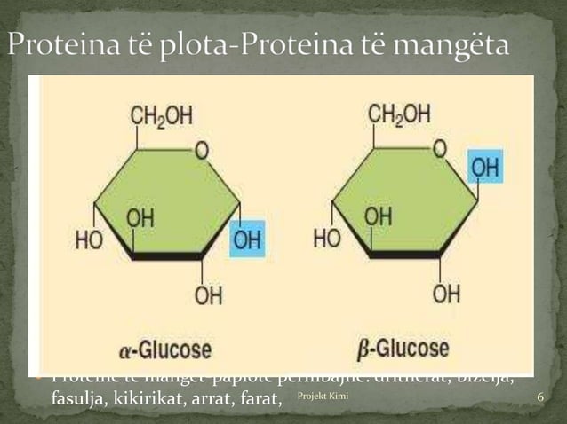 Proteinat, yndyrnat dhe karbohidratet | PPTX