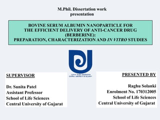 Protein based drug delivery system | PPTX