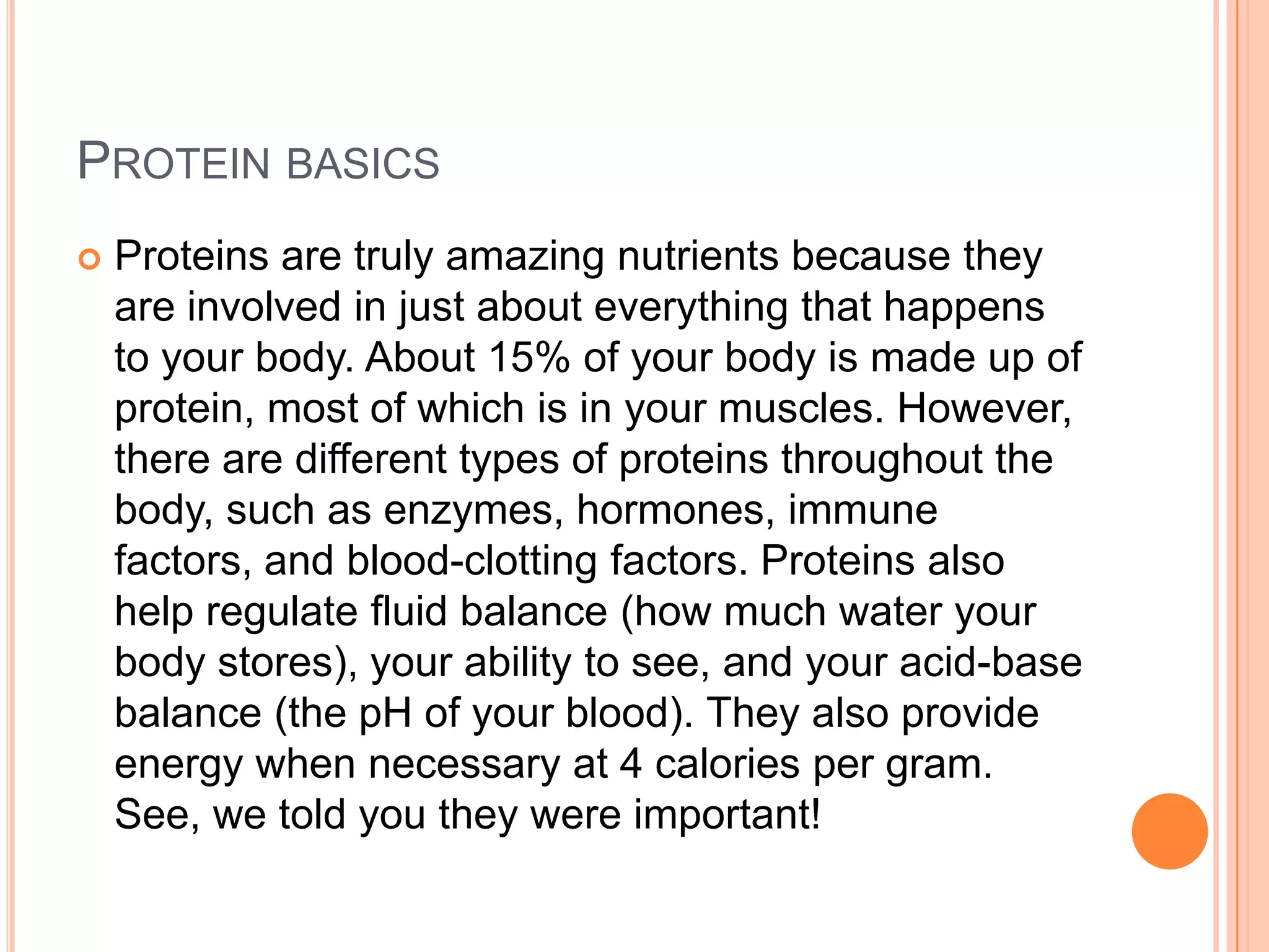 Protein Basics | PPTX