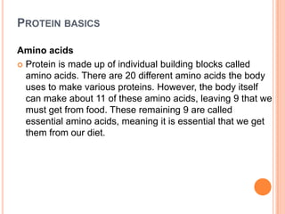 Protein Basics | PPTX
