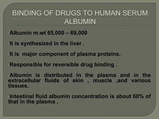 Protein binding | PPTX