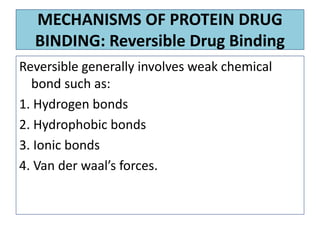 Protein binding | PPTX