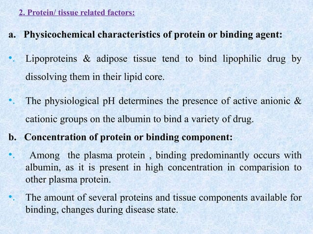 Protein binding of drug.ppt | Blood Disorders | Diseases and Conditions