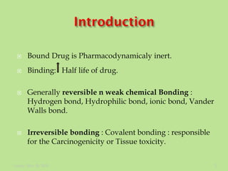 Protein binding of drug | PPT