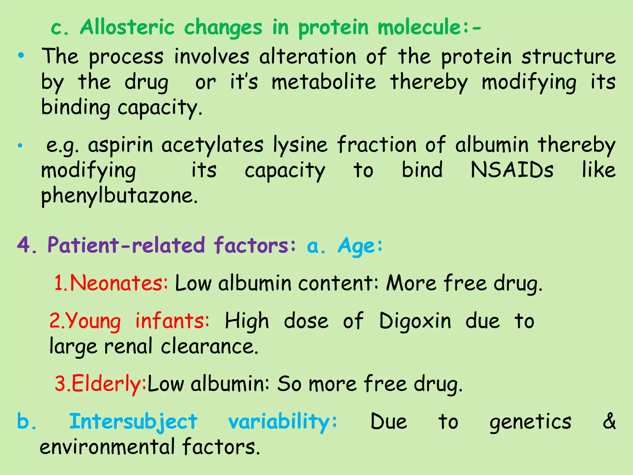 Protein binding of drugs | PPTX