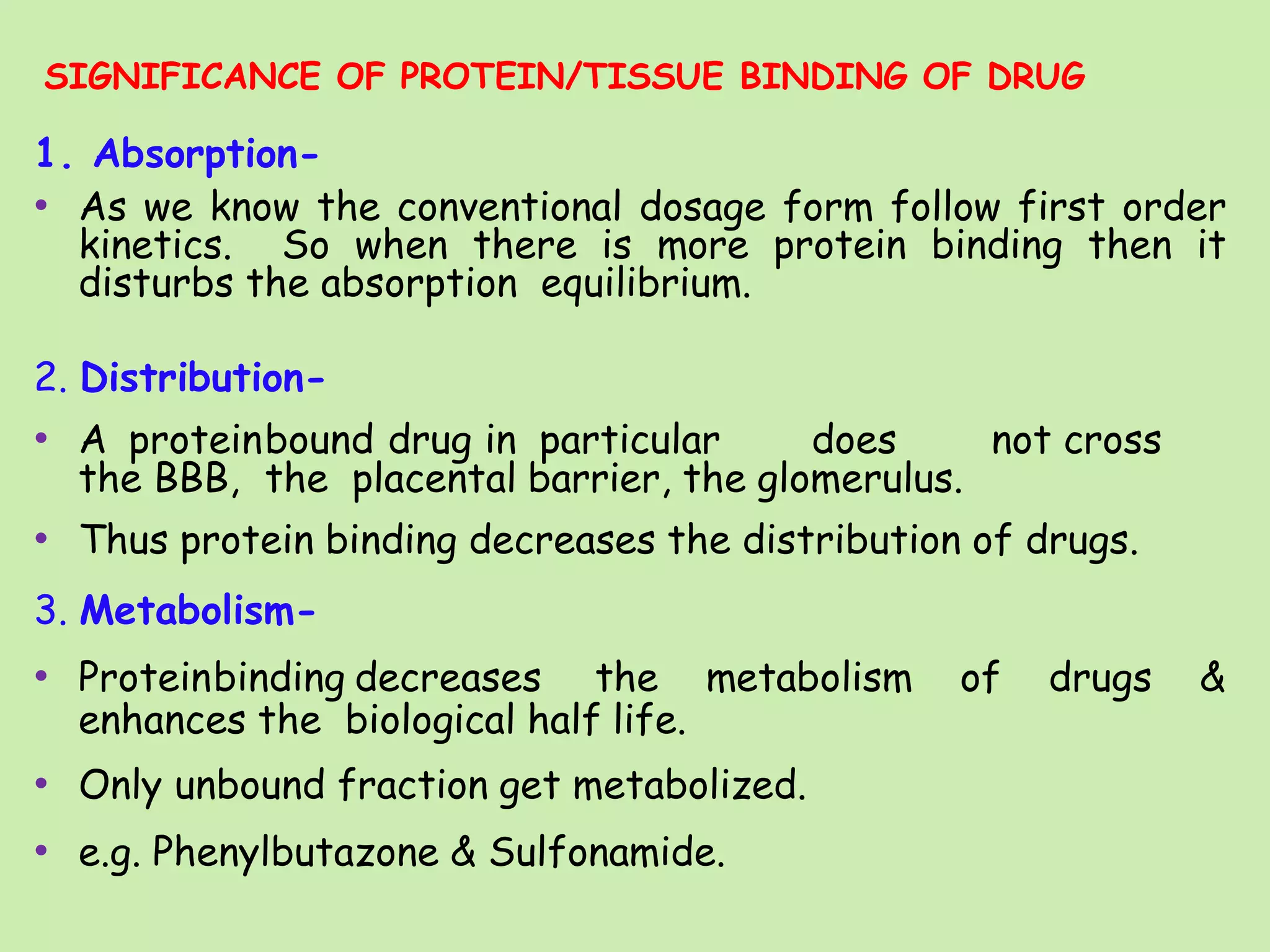 Protein binding of drugs | PPTX