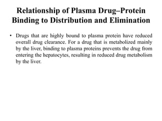 Protein binding of drugs | PPTX | Pharmaceutical Drugs | Medical Health