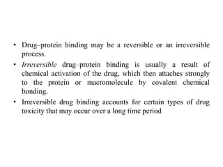 Protein binding of drugs | PPTX | Pharmaceutical Drugs | Medical Health