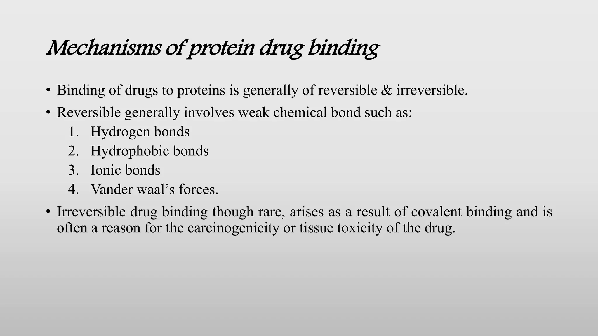 Protein binding interactions | PPTX