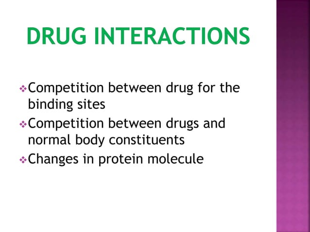 Protein binding of drugs | PPT