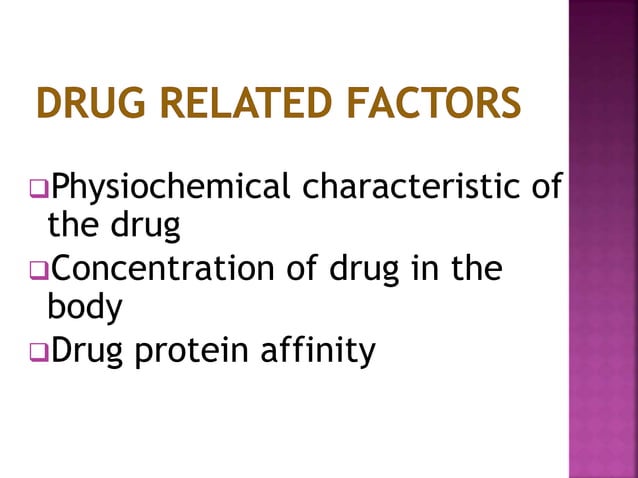 Protein binding of drugs | PPT