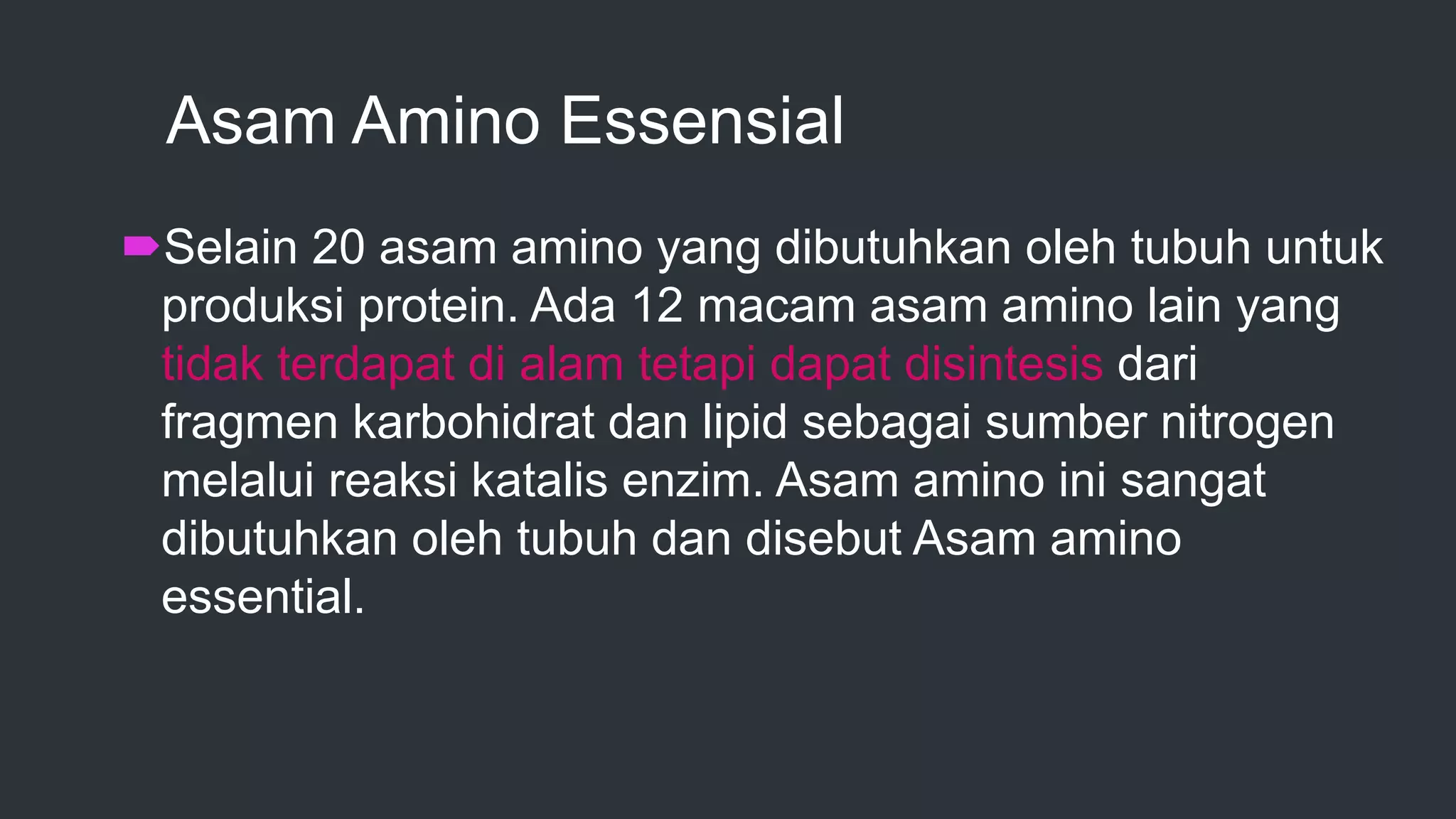 Protein biokimia | PPTX