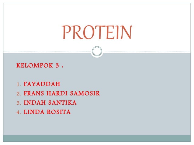 PPT PROTEIN | PPTX