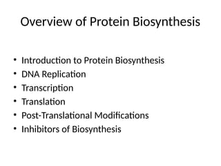 Protein_Biosynthesis: Replication, Transcription, Translation.pptx