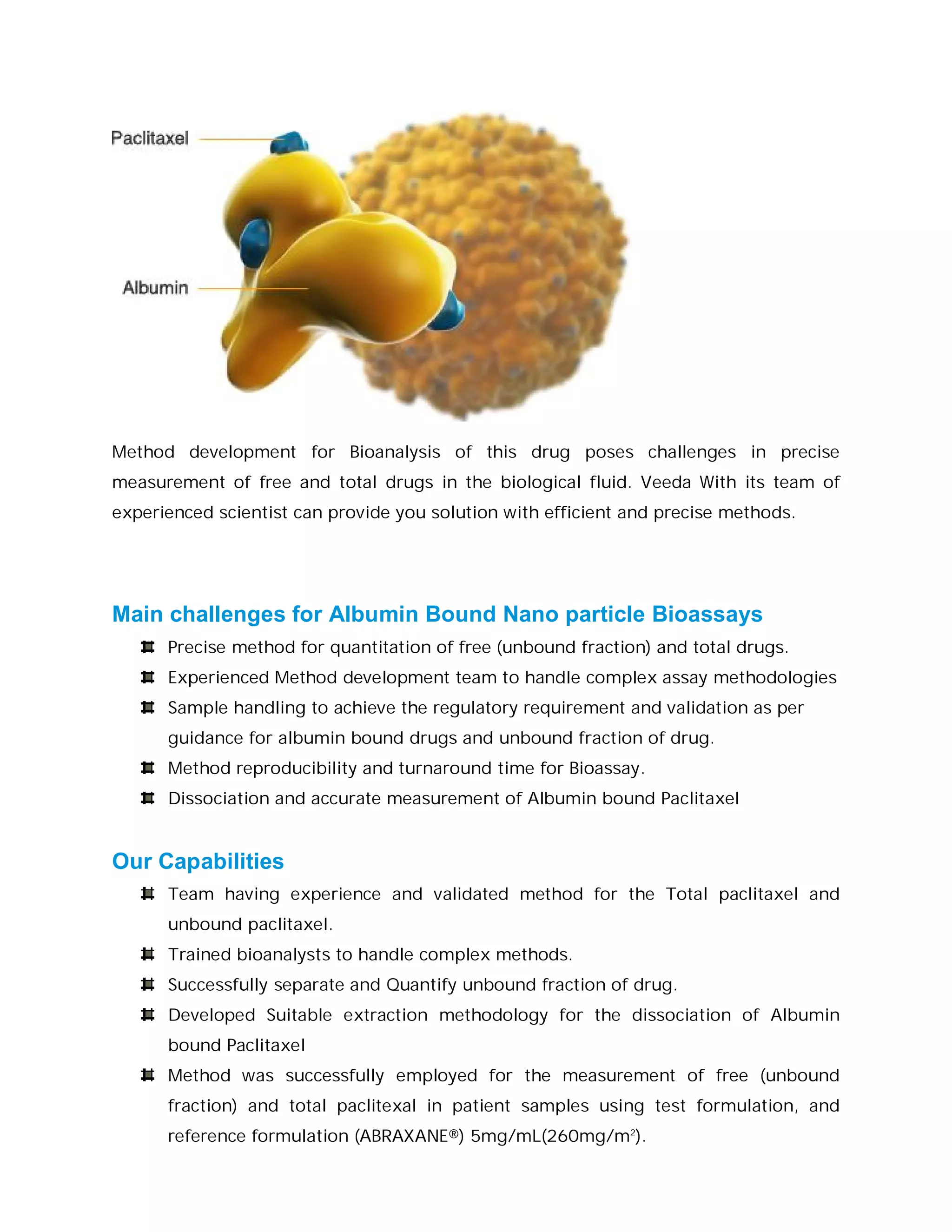 Protein bound nano particles quantitative assays | PDF