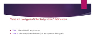 Protein c and protein s | PPTX