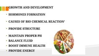 PROTEIN chapter 3.pptx Protein is a nutrient your body needs to grow ...