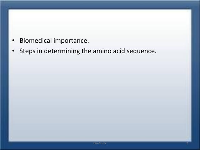 Determination of protein structure by Dr. Anurag Yadav | PDF ...