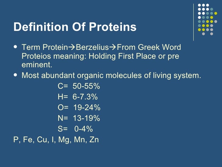 Proteinous Meaning