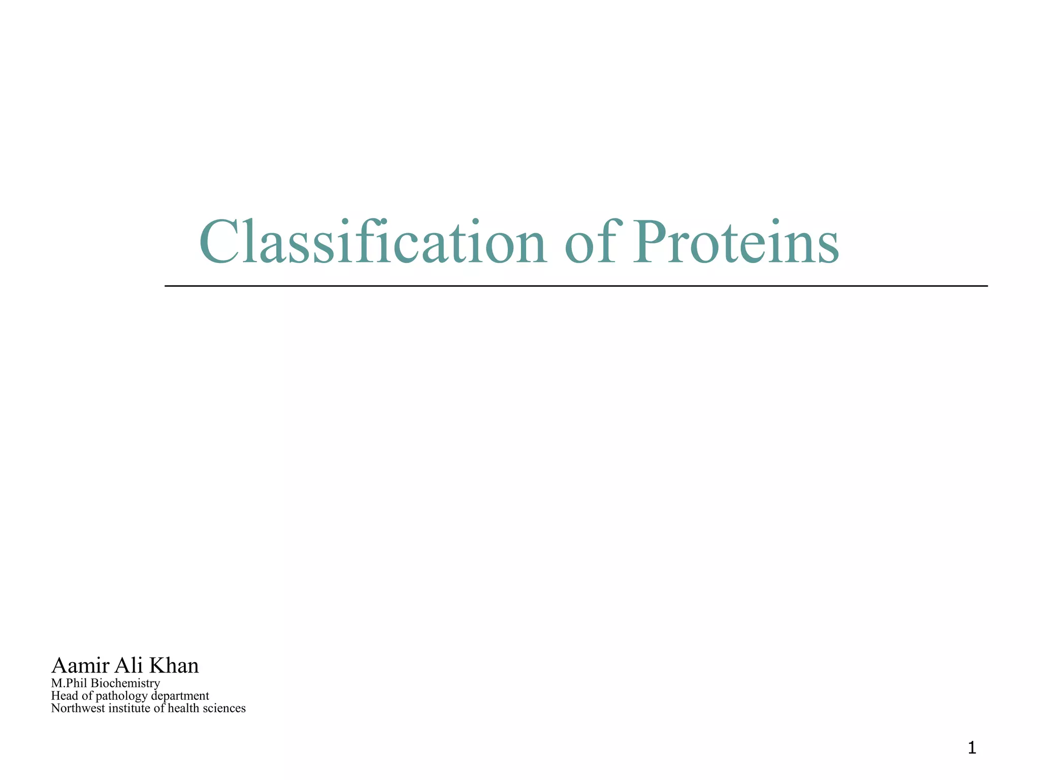 Protein classification | PPT
