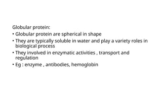 protein classification and structure.pptx | Chemistry | Science
