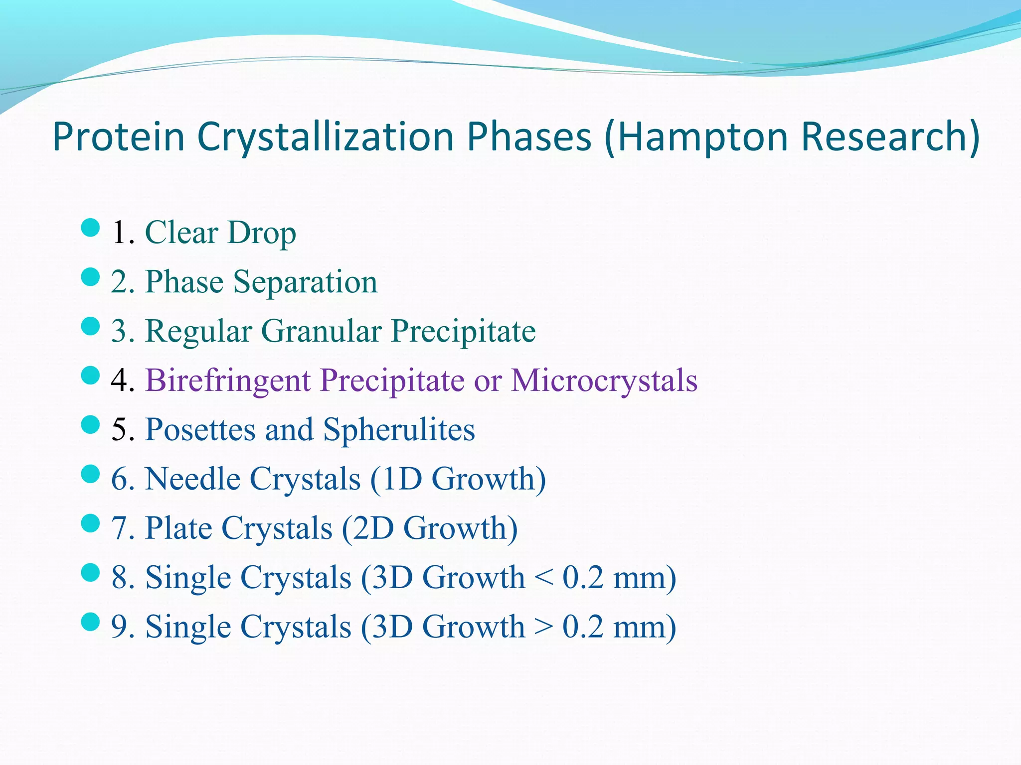 Protein crystallization image analysis ICCBM-2013 | PPT
