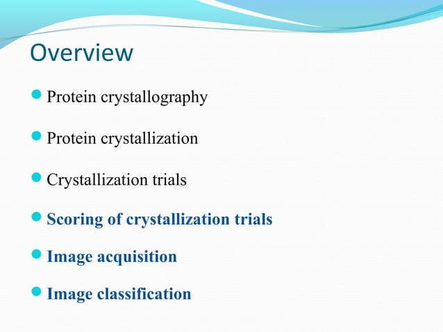 Protein crystallization image analysis ICCBM-2013 | PPT