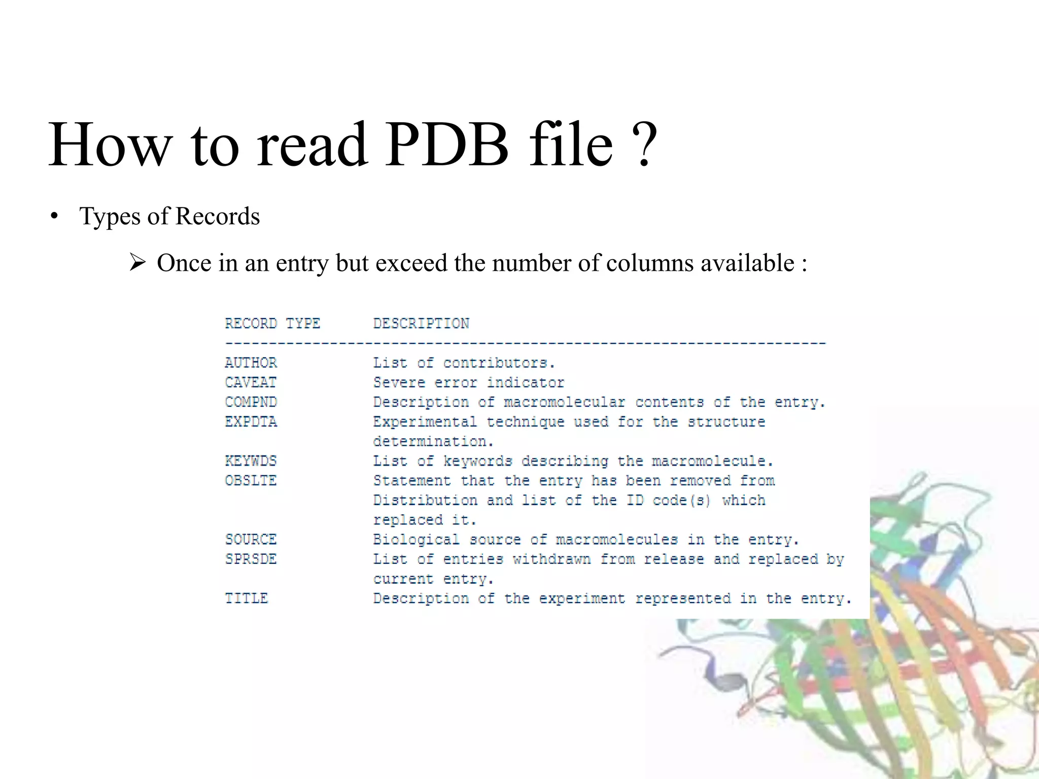 Protein data bank | PPTX