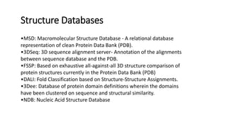 Protein database | PPTX