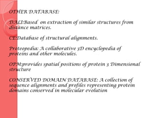 Protein databases | PPTX