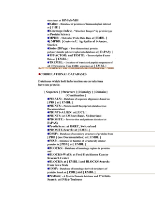 Protein databases | PDF