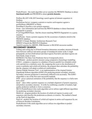 Protein databases | PDF