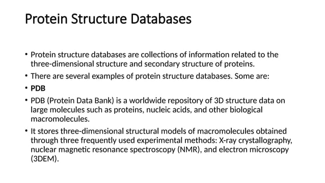 Protein databases in Bioinformatics.pptx