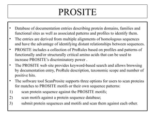 Protein databases and data mining in proteomics | PPTX