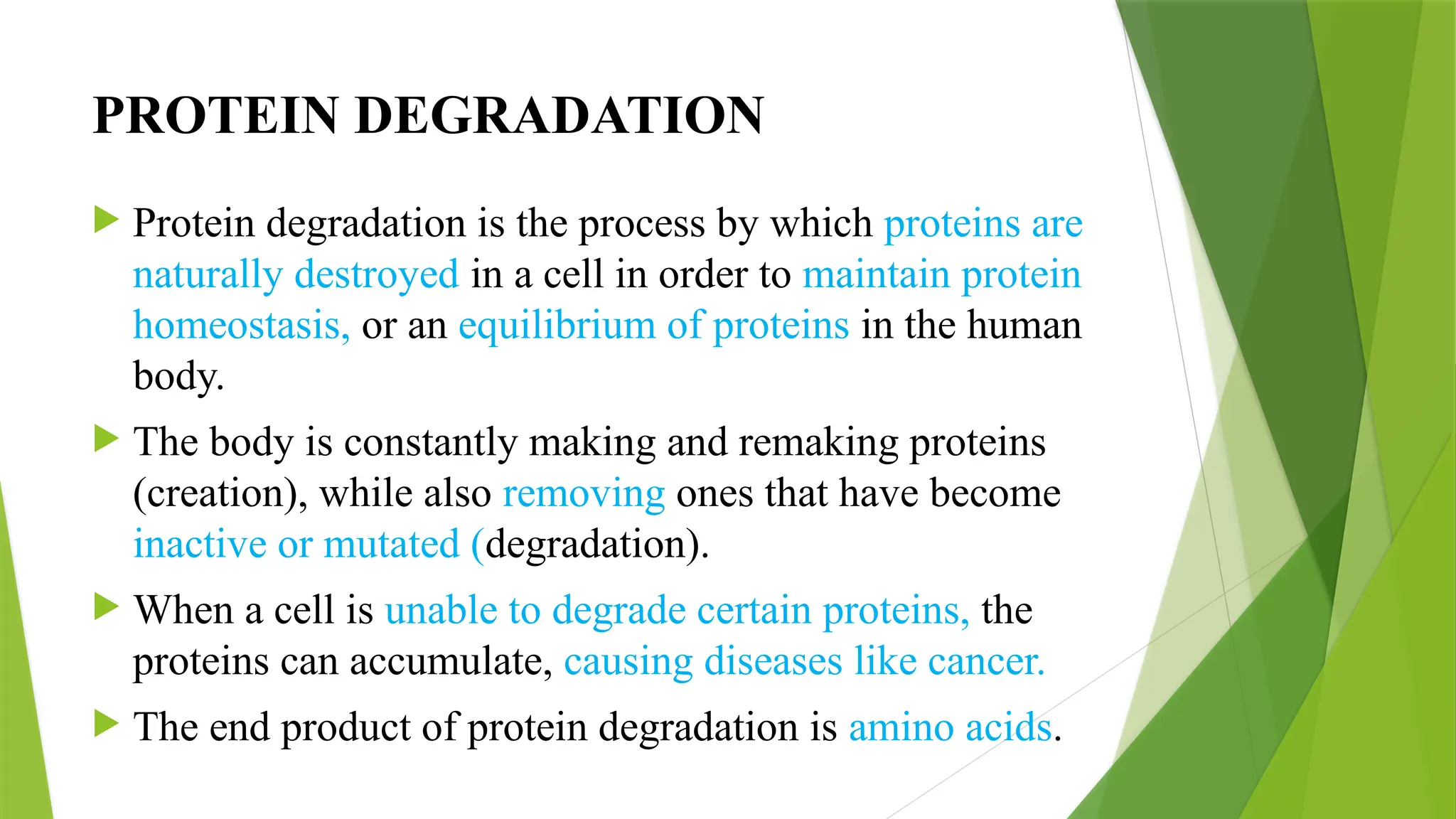 PROTEIN DEGRADATION- ubiquitin pathway and it's mechanism | PPT