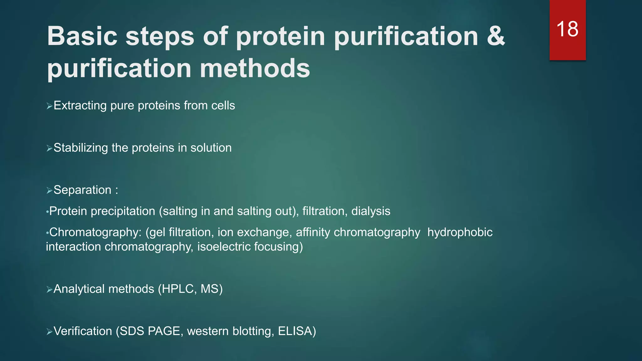 Protein Denaturation & Protein Purification | PPTX