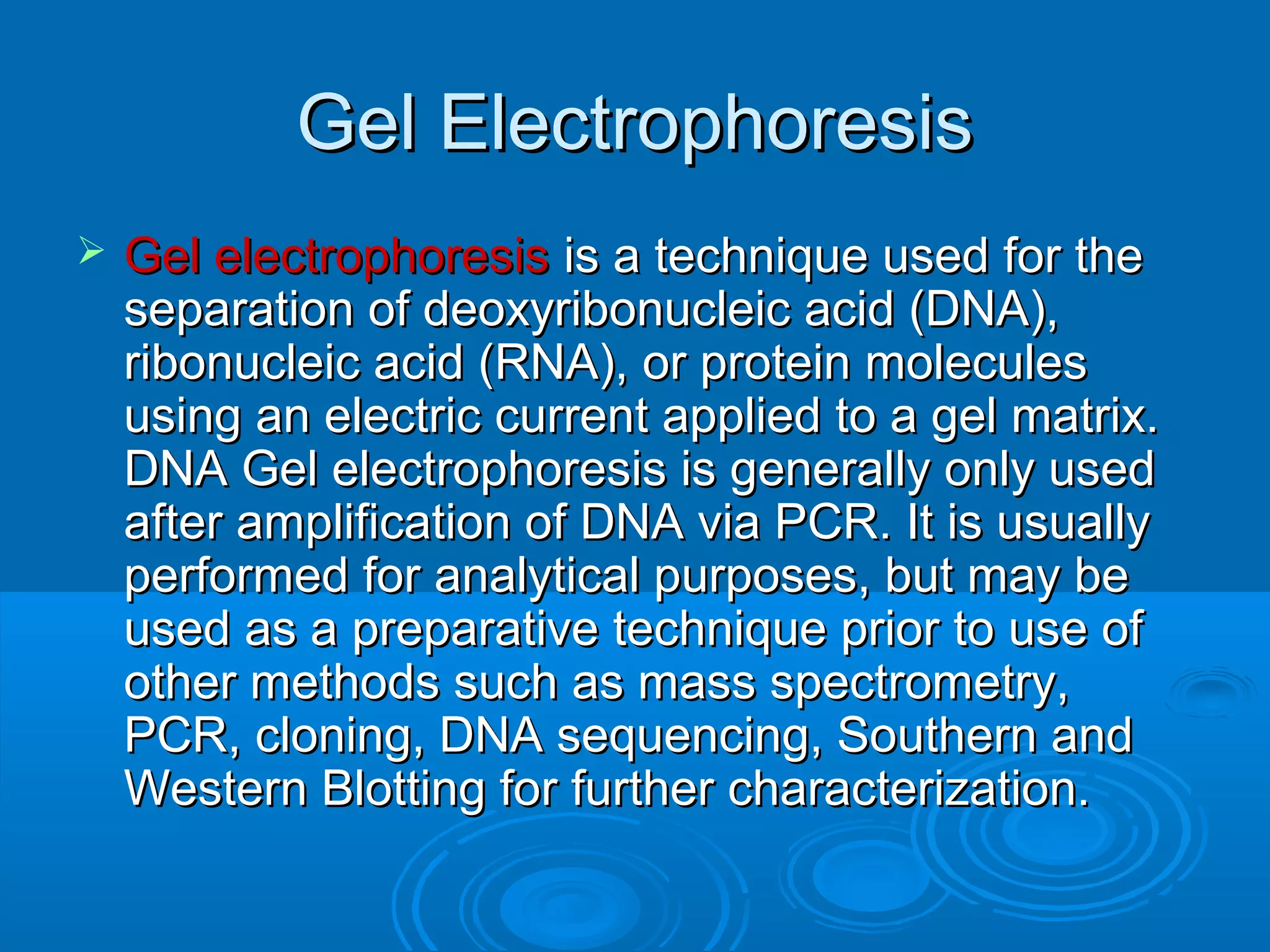 Protein Detection Methods And Application Ppt