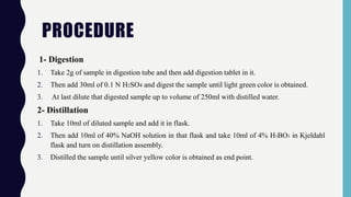 Determination of Protein content in foods .pptx
